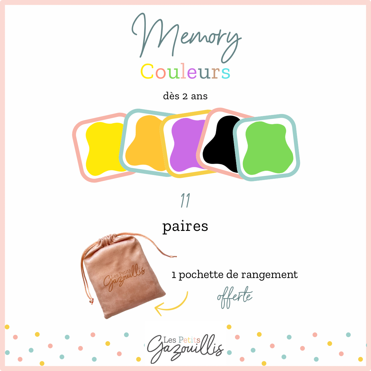 Memory des couleurs – Les petits gazouillis