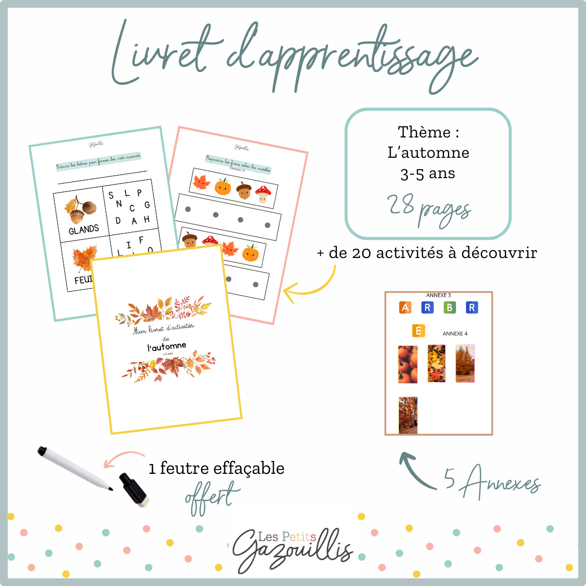 Livret d'activités -L'automne – Les petits gazouillis